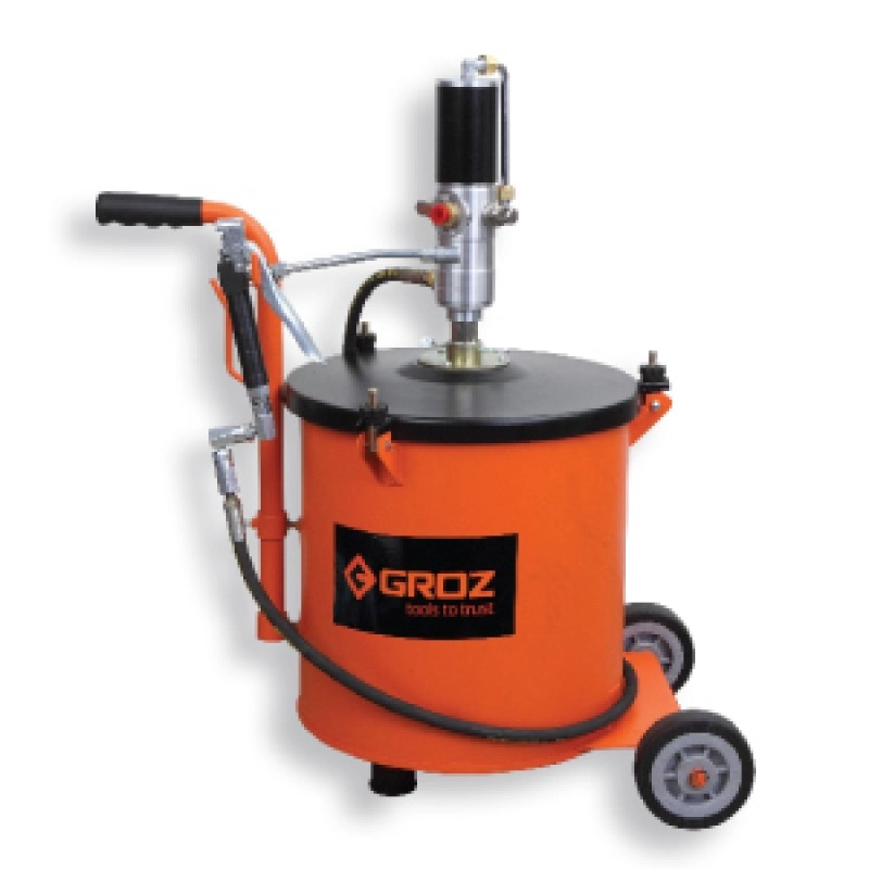 GREASE BUCKET PNEUMATIC 15KG GROZ | Elite tools